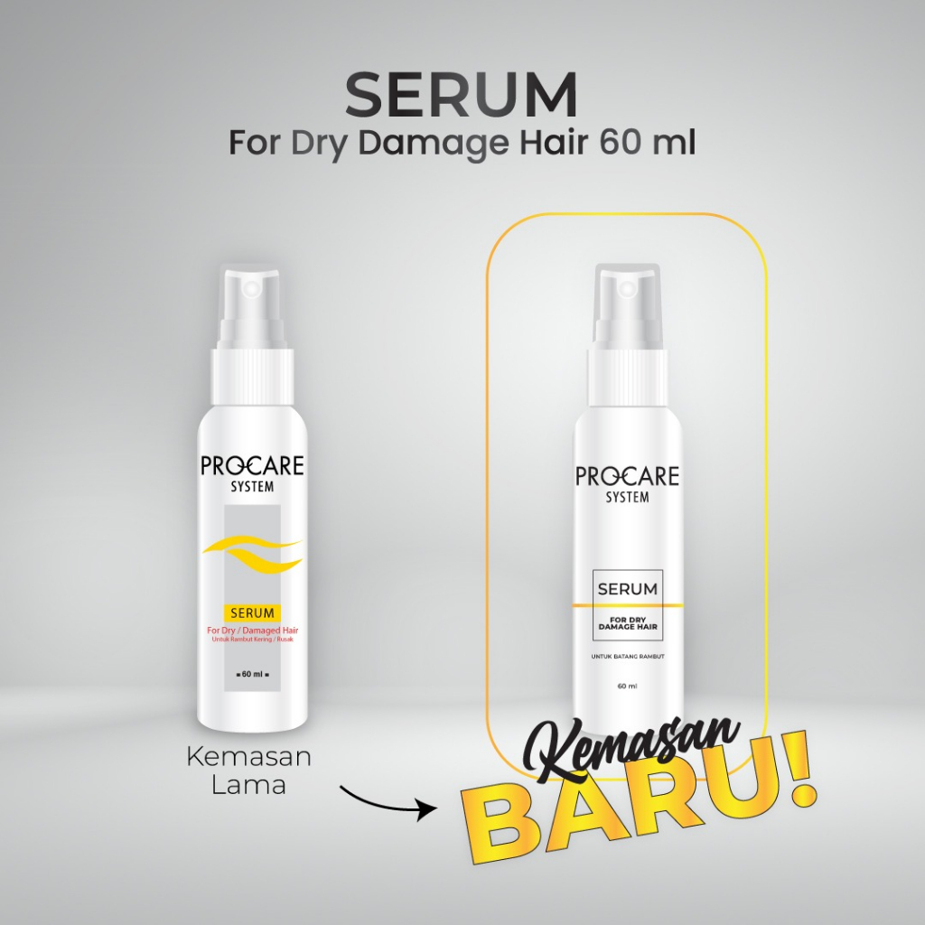 Jual Procare System Serum Dry/Damaged Hair 60ml(Serum rambut Kering dan ...