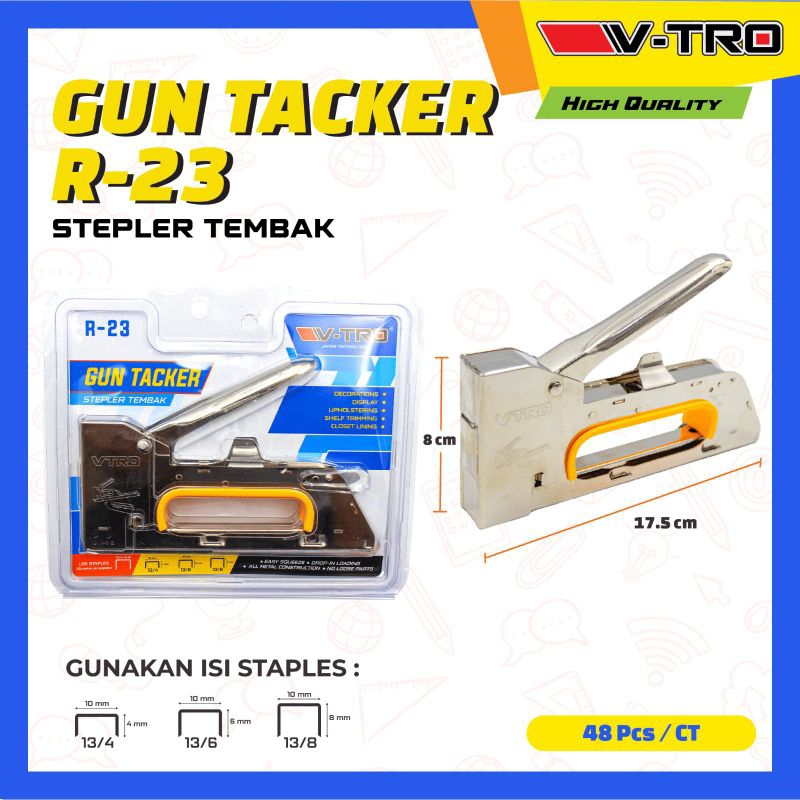 Jual gun tacker R23 VTRO/stapler tembak | Shopee Indonesia