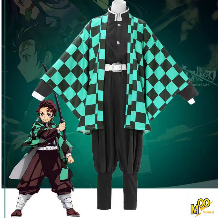 Jual Anime Demon Slayer Kimetsu no Yaiba cosplay Costume Kamado Tanjiro ...