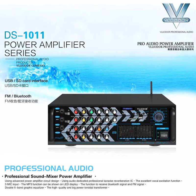 Jual AMPLIFIER VLLIODOR DS-1011 BLUETOOTH PENGERAS SUARA POWER ...