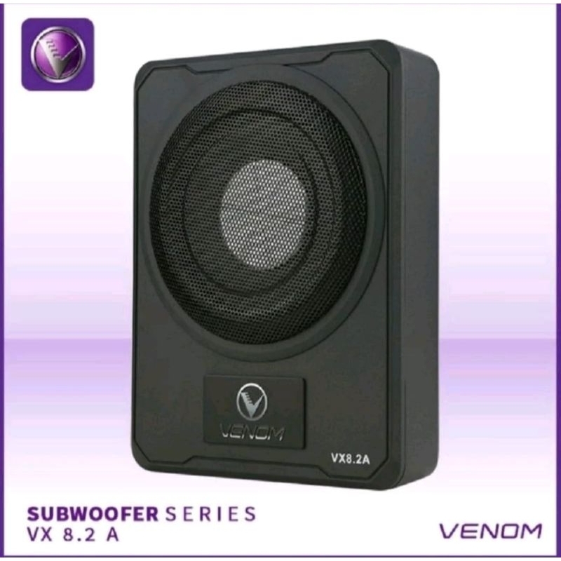 Jual subwoofer aktif kolong mobil 8 inch venom vx8.2A + kabel instalasi original garansi resmi ...