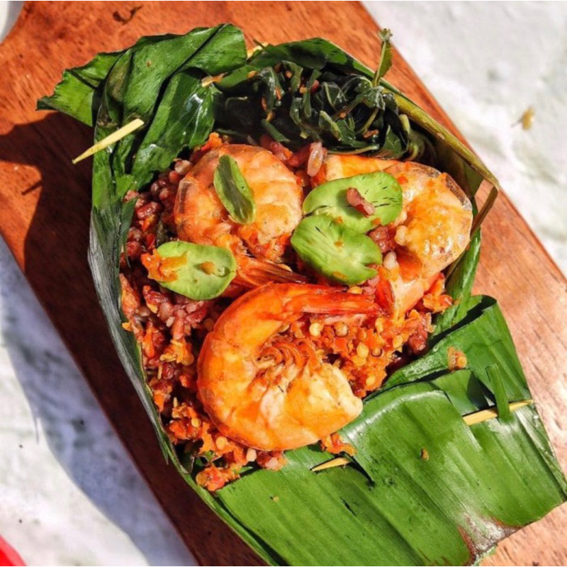 Jual Nasi Bakar 2 Topping UDANG Quinn Kitchen | Shopee Indonesia
