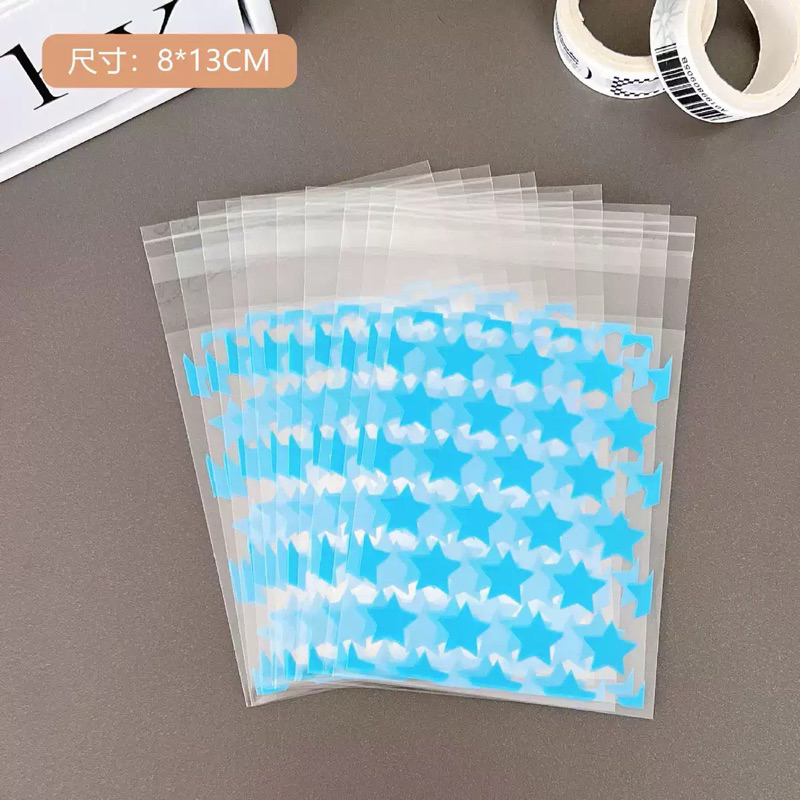 Jual KENSHO 10 Pcs Plastik Opp Motif Polkadot Star Bintang Serbaguna ...