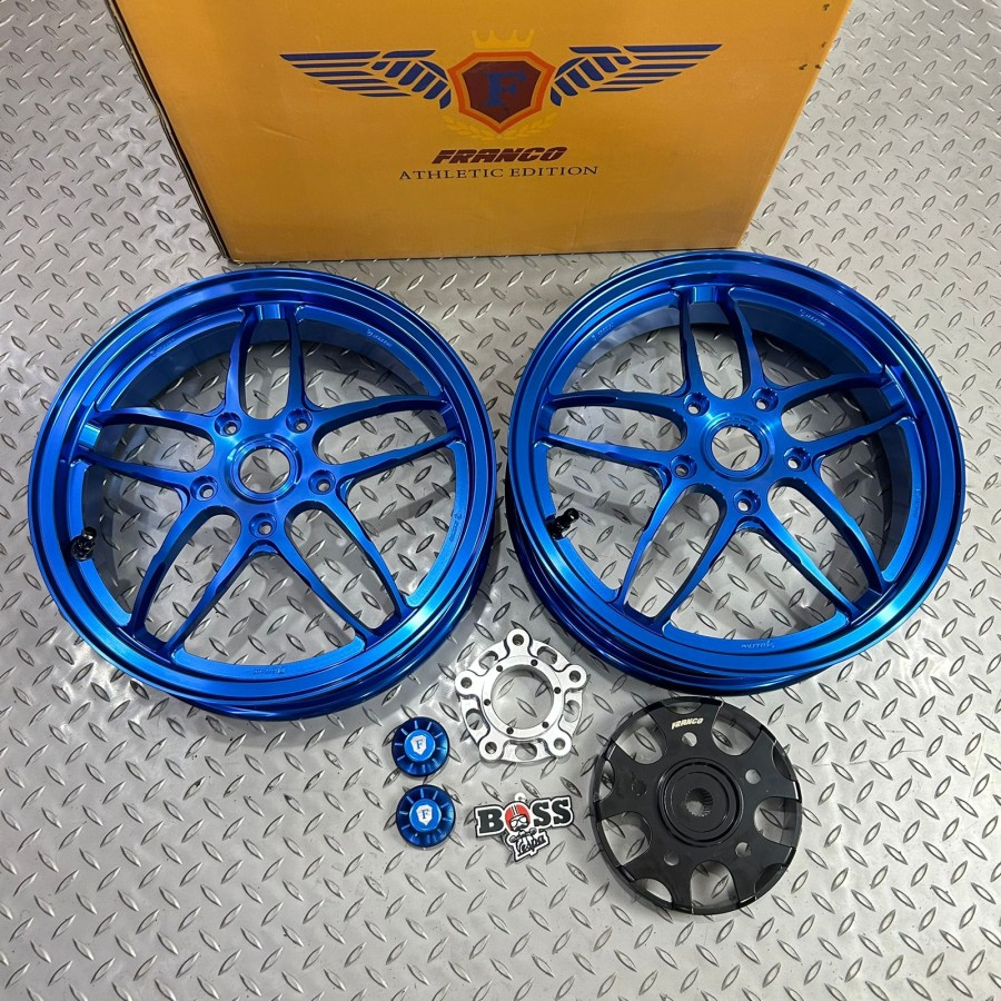 Jual Velg FRANCO Spider Blue 12" Front & Rear Vespa Sprint Prima GTS ...