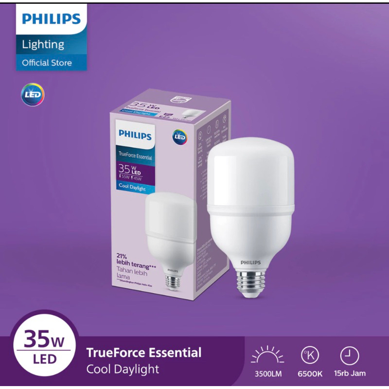 Jual Philips Led Tforce 35watt cool daylight 6500K Original | Shopee ...