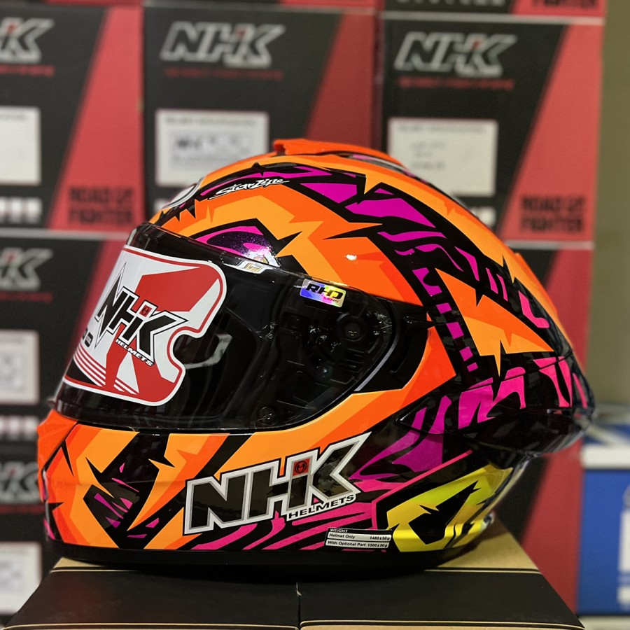 Jual HELM NHK Mark 1 Ivan Ortola 4 GP Edt HELM FULL FACE NHK | Shopee ...