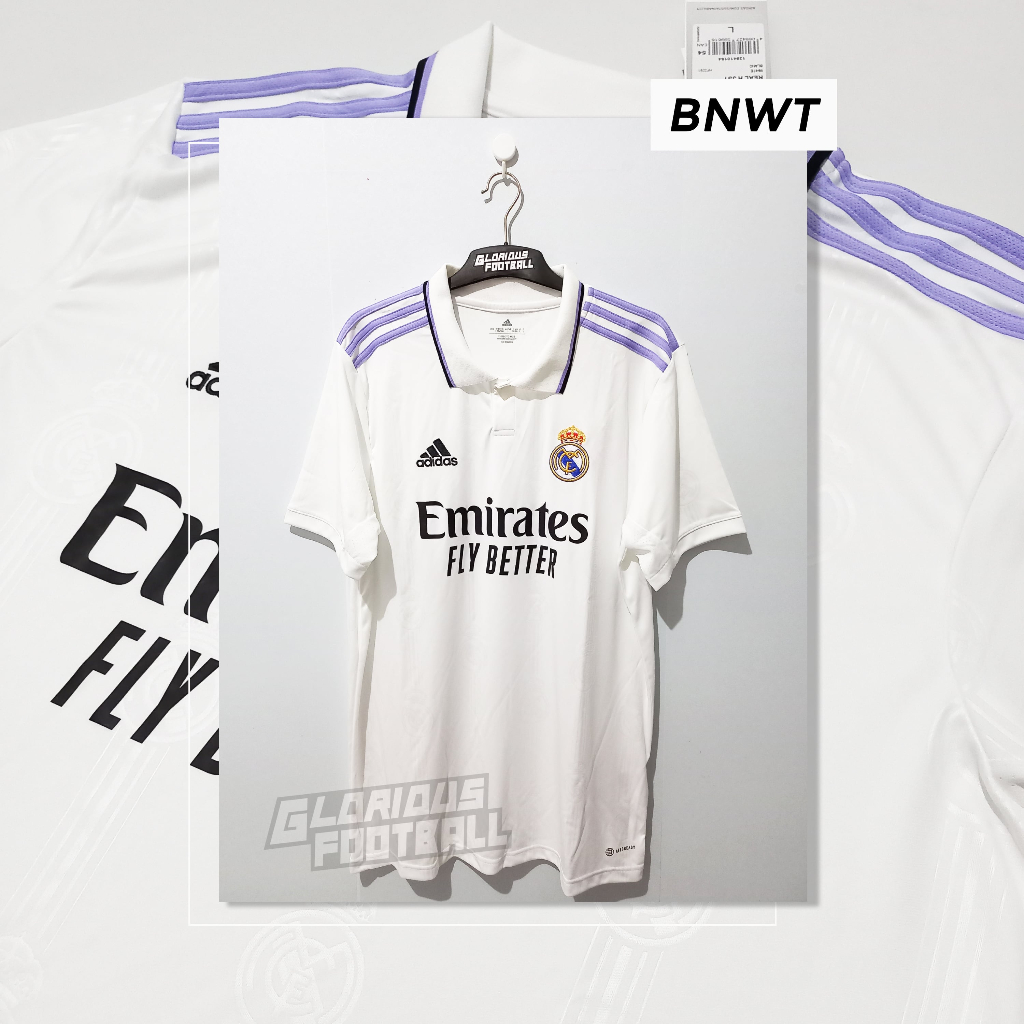 Jual Jersey Original Real Madrid Home 2022/2023 BNWT - HF0291 | Shopee ...