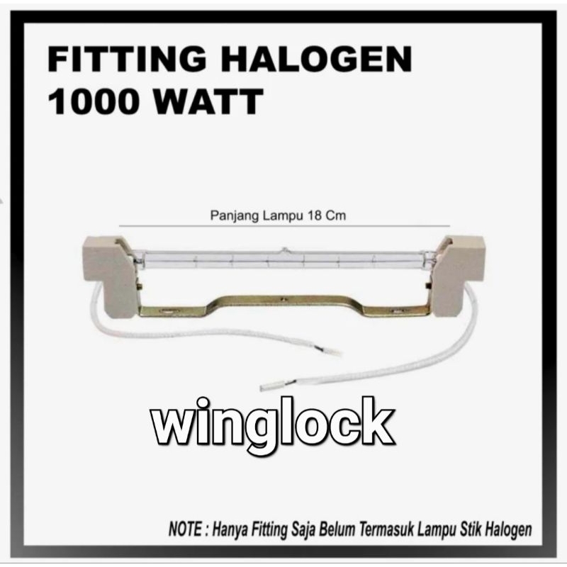 Jual LAMPU HALOGEN STIK 1000 WATT TUNGSTEN LAMP HALOGEN PEMANAS 1000W ...