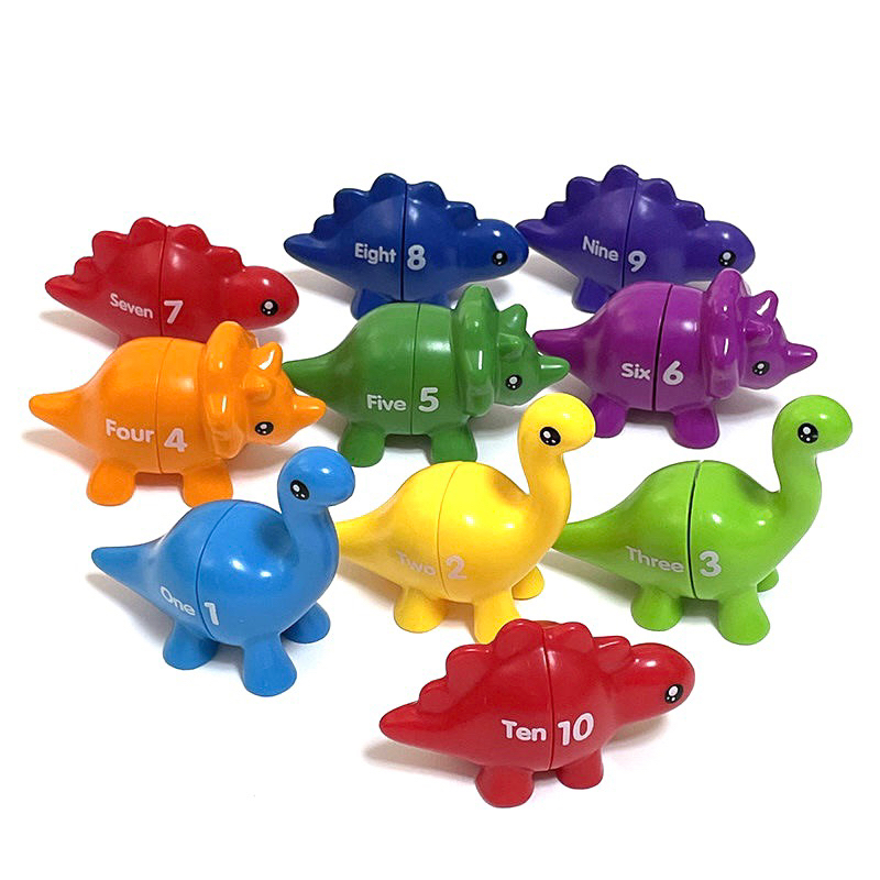 Jual Dino Matching Shape Number Alphabet Color / Mainan Mencocokan ...