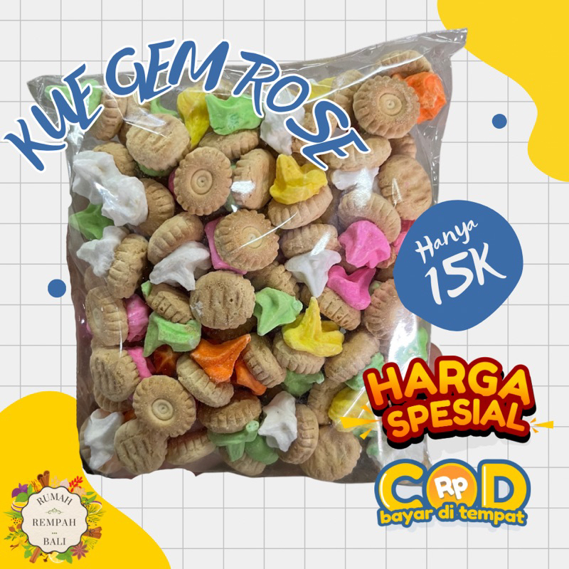 Jual Kue Game Rose / Kue Monas / Kue Biskuit Gula / Gemrose | Shopee ...