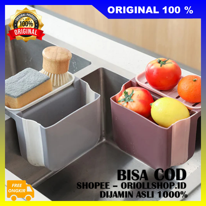 Jual Wastewise Tempat Penyimpanan Spons Model Lipat/ Saringan Wastafel ...