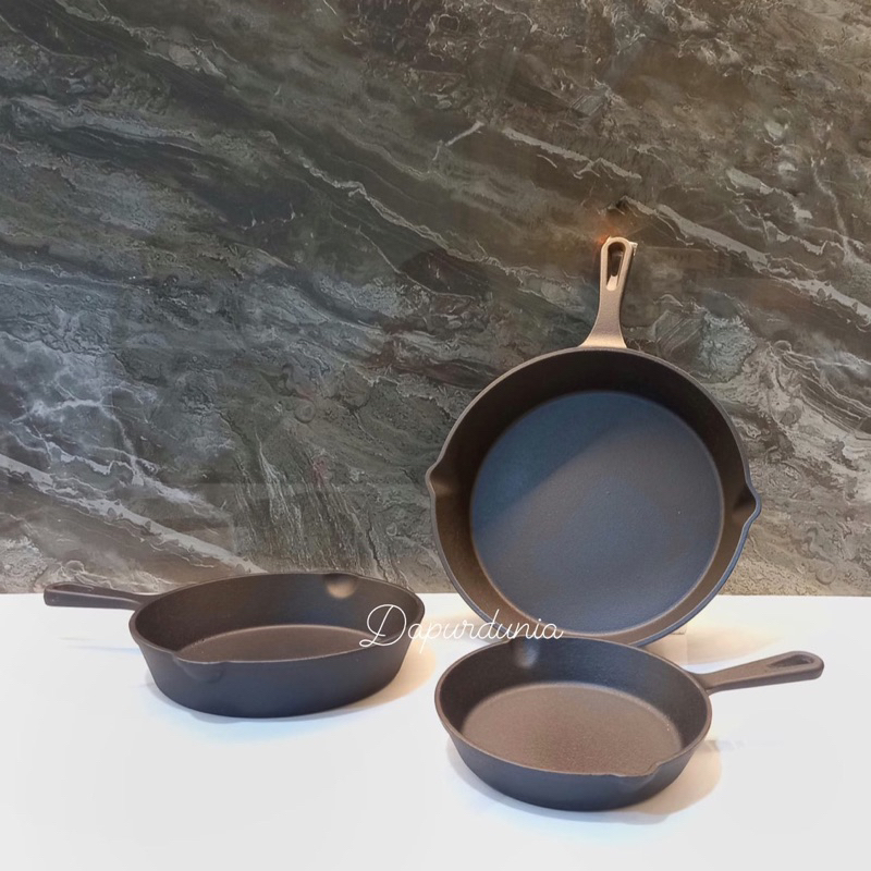 Jual Die cast iron pan ( 16cm / 20cm / 25cm ) | Shopee Indonesia