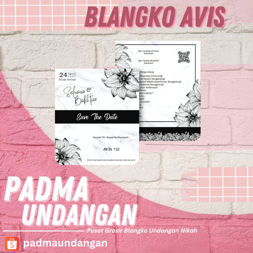 Jual Blangko Undangan Avis 132 | Pusat Grosir Blangko | Padma Undangan | Shopee Indonesia