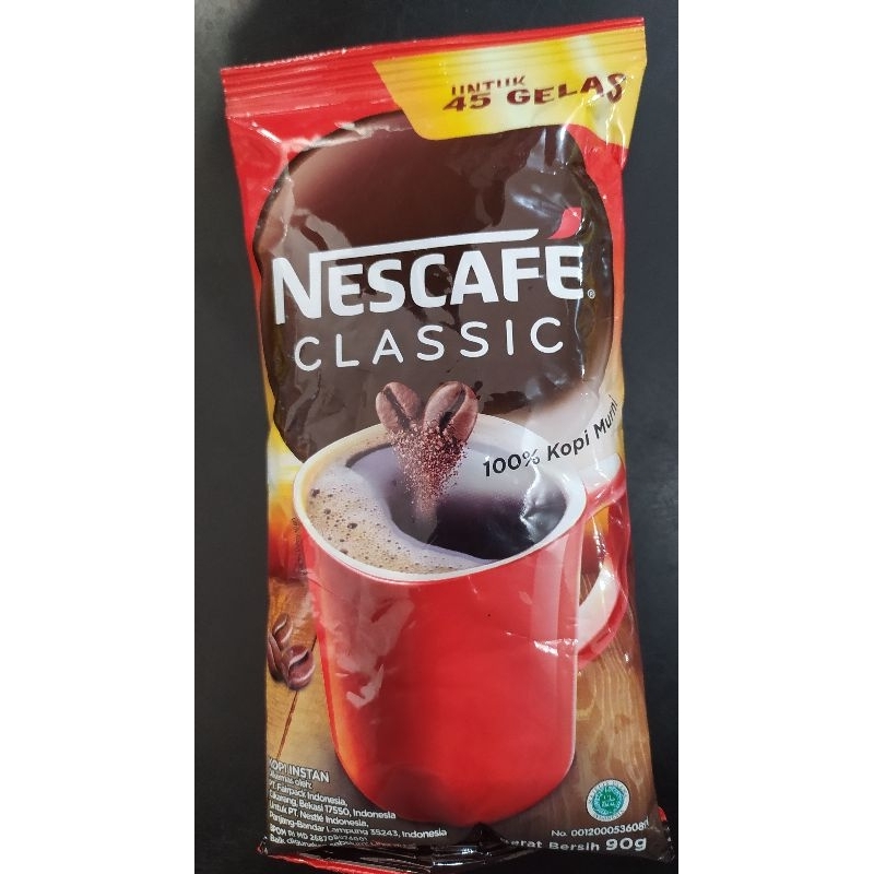 Jual nescafe classic 90gr(bks) | Shopee Indonesia