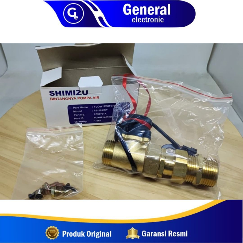 Jual Flow Switch Shimizu Original 1” x 1" ( 1 inch ) Otomatis Pompa ...
