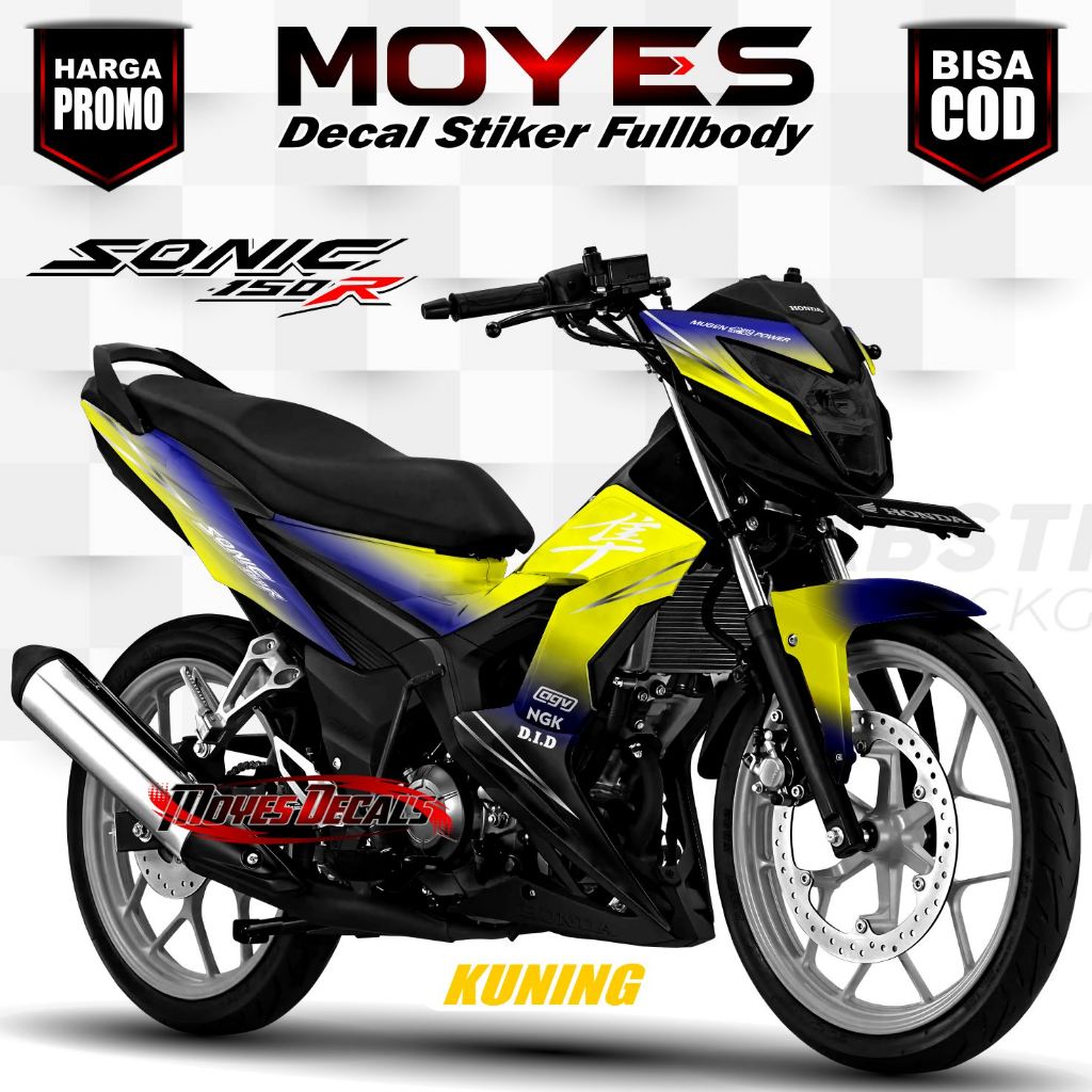 Jual Decal Sticker Variasi Fullbody Honda Sonic 150R - Stiker Dekal ...