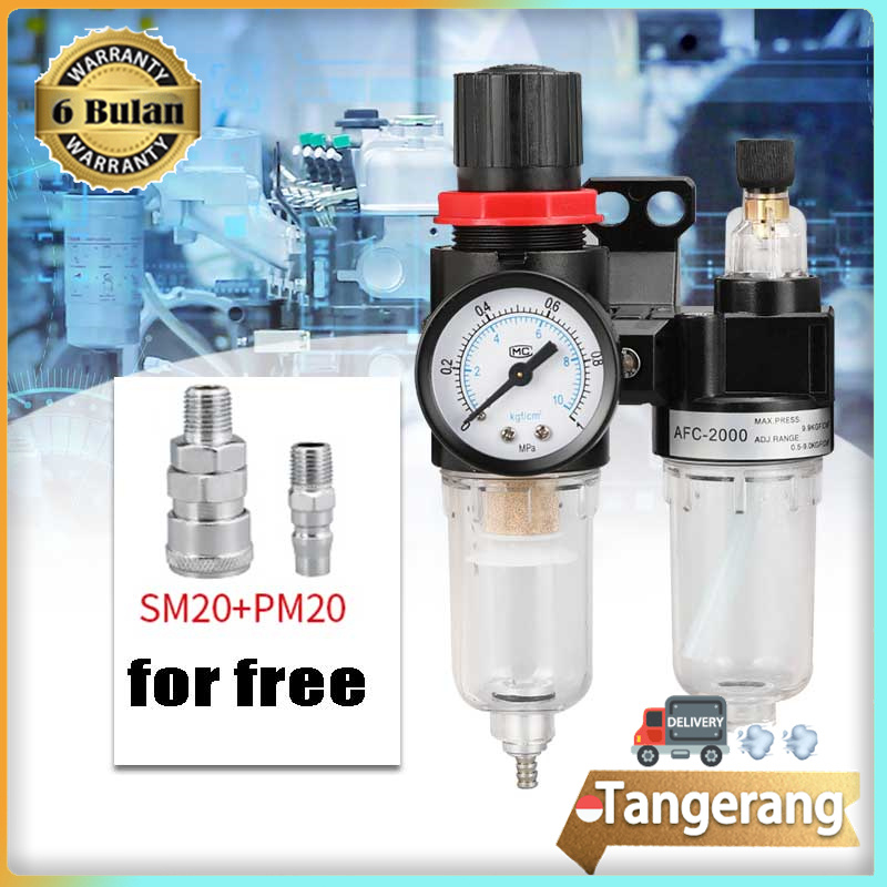 Jual Air Filter AFC-2000 Regulator Atau Saringan Kompresor Plus Coupler ...