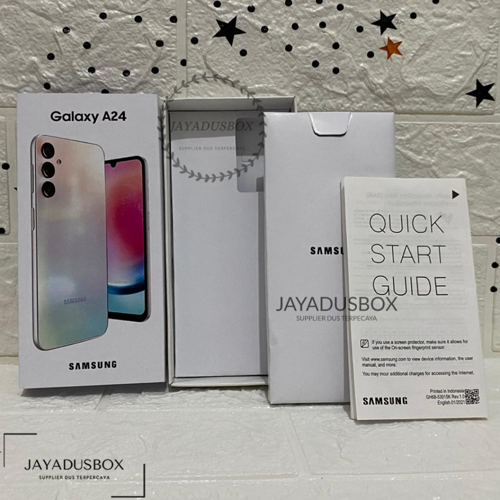 Jual DUS SAMSUNG A24 FULL AKESORIS FREE STIKER - FULLSET - DUSBOK ...