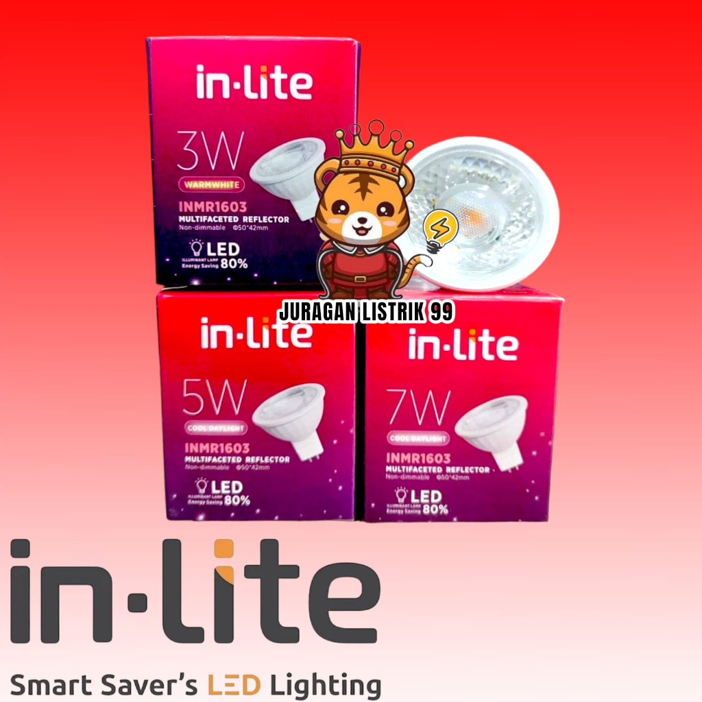 Jual INLITE - LAMPU SPOTLIGHT MR16 INMR1603 3W 5W 7W / LAMPU LED ...
