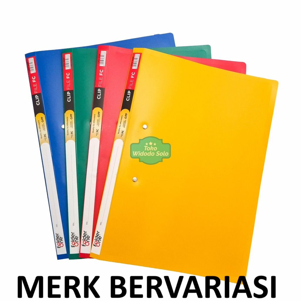 Jual 1 BUAH Map Clip File Folio (Biru Merah Kuning Hijau) Jepit - MERK ...
