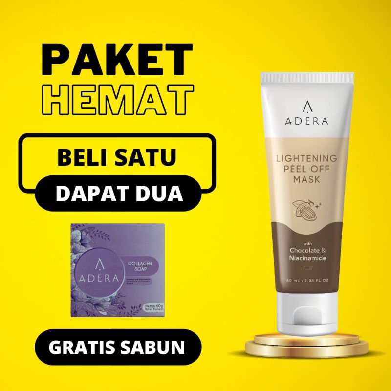 Jual ADERA LIGHTENING PEEL OFF MASK WITH CHOCOLATE & NIACINAMIDE ...