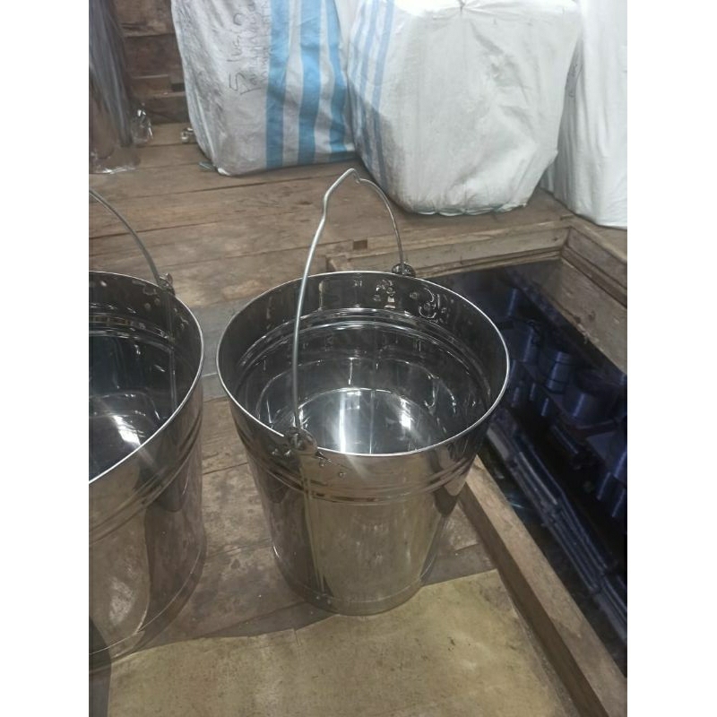 Jual Ember Besar Stainless Tebal Kapasitas 5 15 20 25 30 Liter | Shopee ...