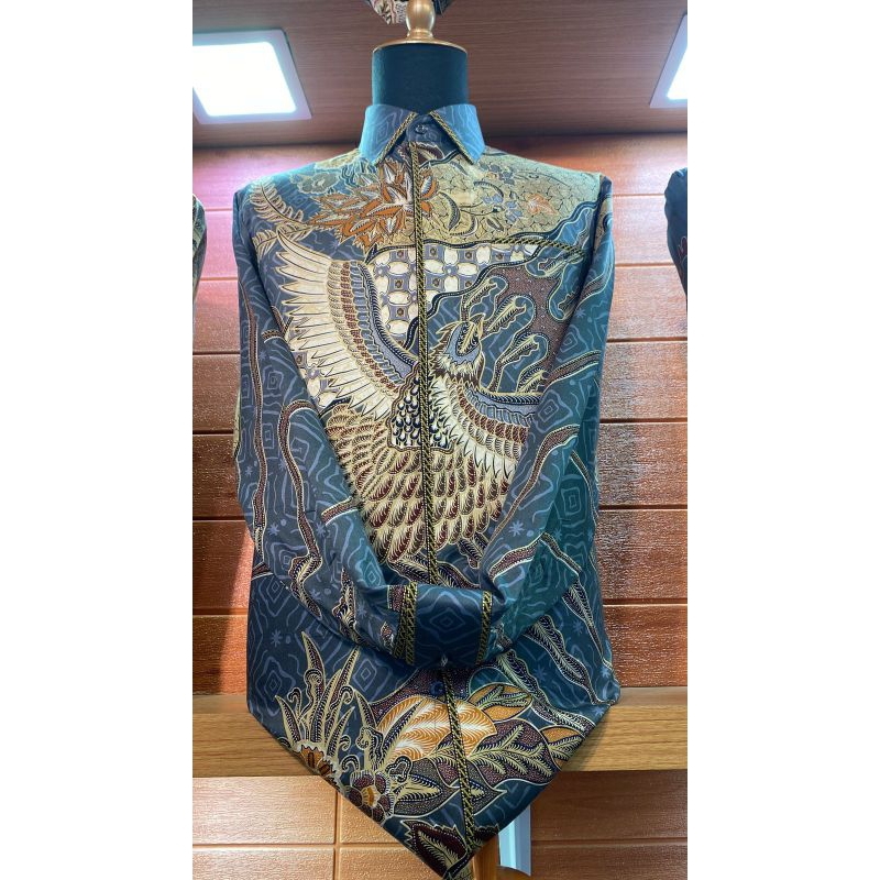 Jual KEMEJA BATIK SMOCK KATUN SILK KONBINASI TULIS PREMIUM THAMRINCITY ...
