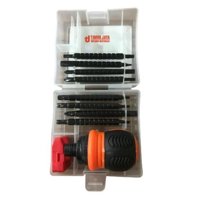 Jual FREED Obeng CRV Set 18in1 Obeng Cebol BB buntek karet Dua Arah ...