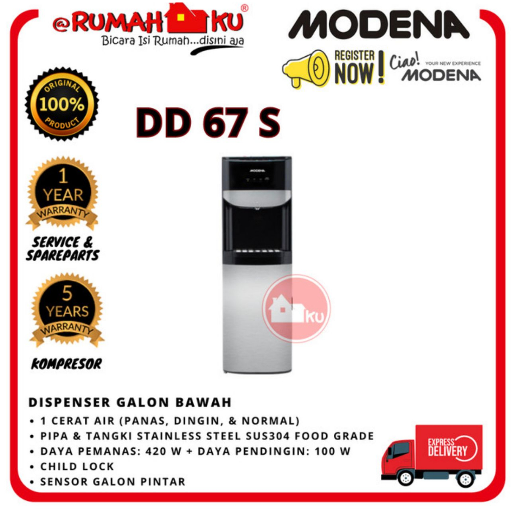 Jual WATER DISPENSER MODENA DD 67S | Shopee Indonesia