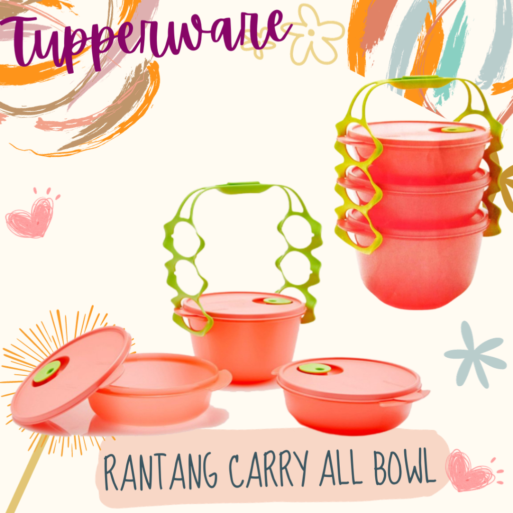Jual Tupperware Rantang Carry All Bowl Set (Rantang Susun) | Shopee ...