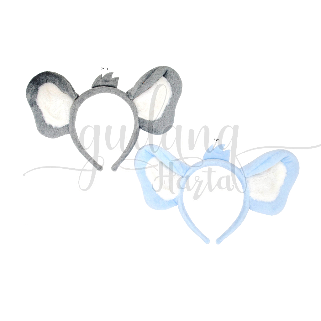 Jual Bando Telinga Koala Bandana Motif Ear Animal Unik Headband GH ...