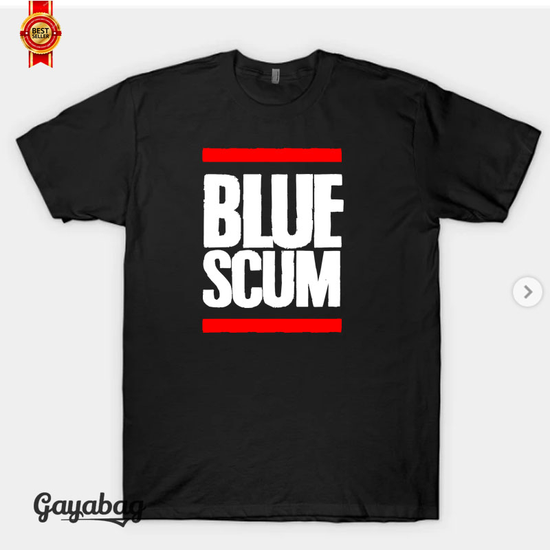 Jual Tshirt kaos baju lengan pendek oneck unisex blue scum best seller ...