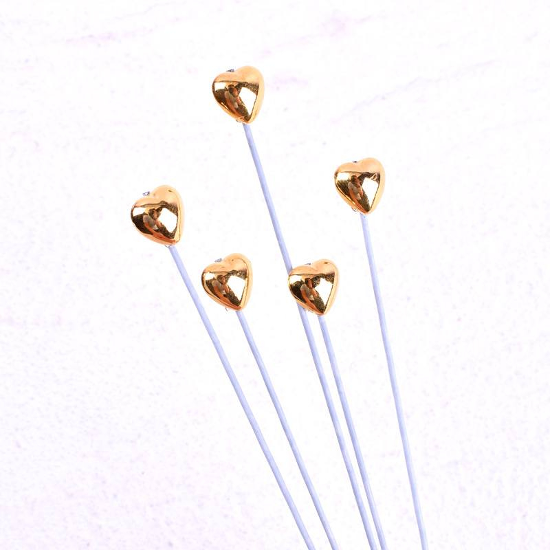 Jual 5PCS CAKE TOPPER 3D BENTUK BINTANG DAN LOVE GOLD SILVER DEKORASI ...