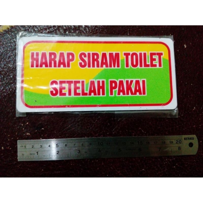 Jual Plat Akrilik Tulisan HARAP SIRAM TOILET SETELAH PAKAI Sign Board ... Jual Plat Akrilik Tulisan HARAP SIRAM TOILET SETELAH PAKAI Sign Board ...