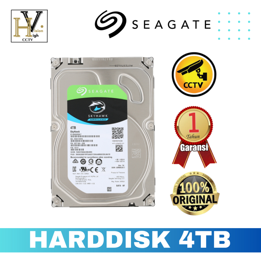 Jual HARDDISK CCTV 4TB Seagate Skyhawk | Shopee Indonesia