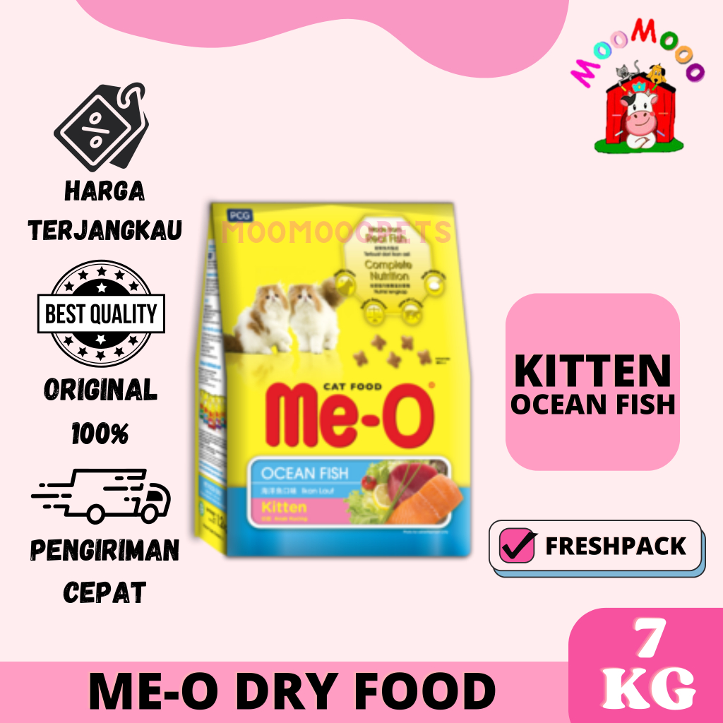 Jual Me-O Kitten Ocean Fish 7Kg - Makanan Kucing / Cat Food | Shopee ...