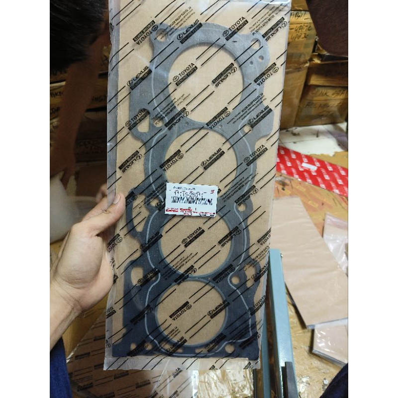Jual PACKING PAKING HEAD GASKET CYLINDER HEAD TOYOTA ALPHARD CAMRY HARRIER 2400CC 2AZ | Shopee ...