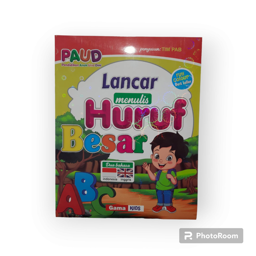 Jual Buku Lancar Menulis Huruf Besar / Buku PAUD Ukuran A4 Besar Full ...