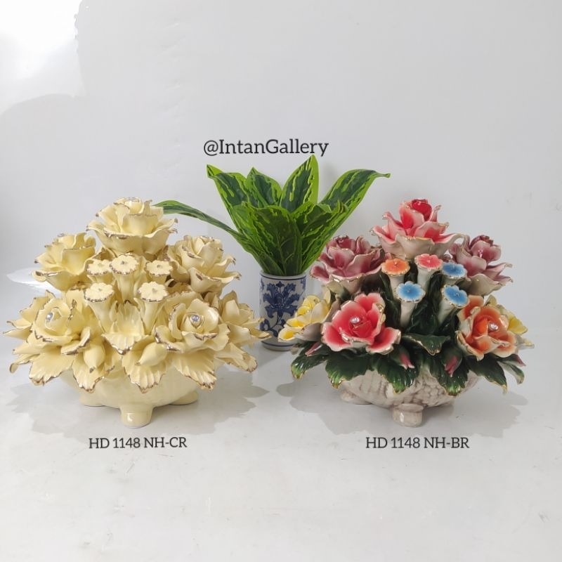 Jual Bunga Keramik Italy HD 1148 NH (L 33 x T 28cm) - GRATIS Packing ...