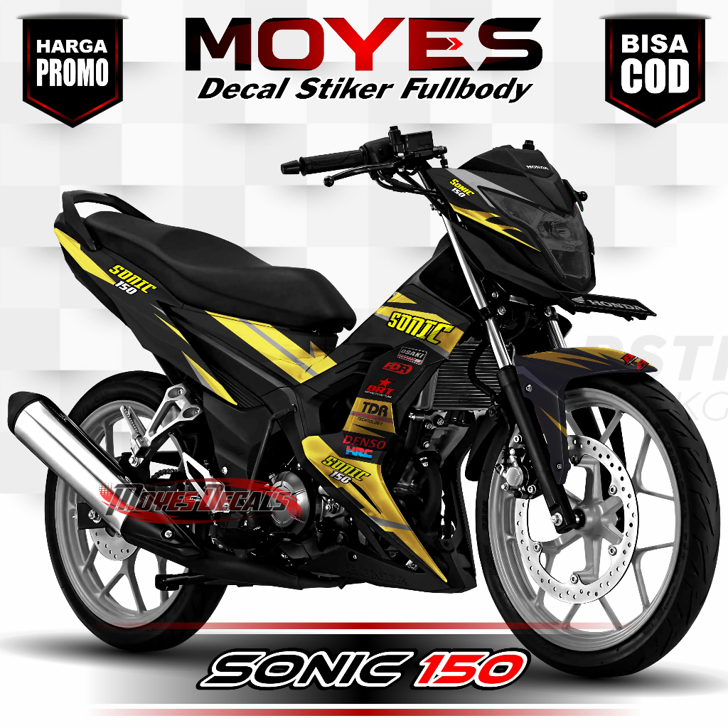 Jual Decal Sonic 150r Full Body Stiker Sonic 150r Full Body Striping ...