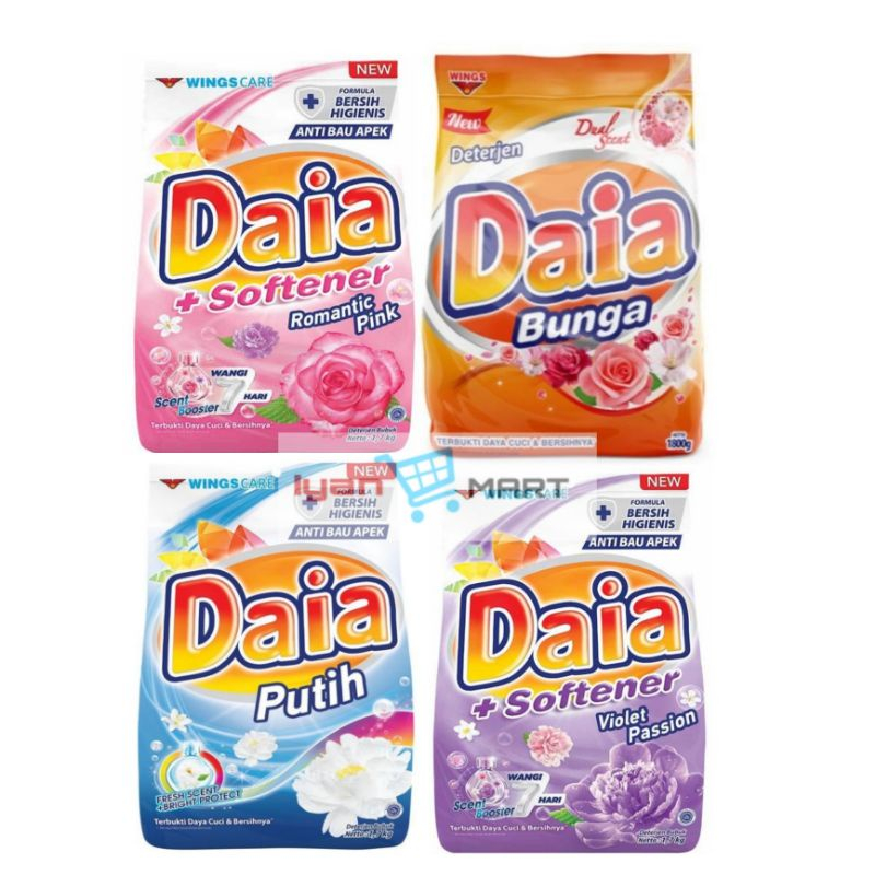 Jual DAIA DETERGEN BUBUK 1,6 KG ( MIX ) | Shopee Indonesia