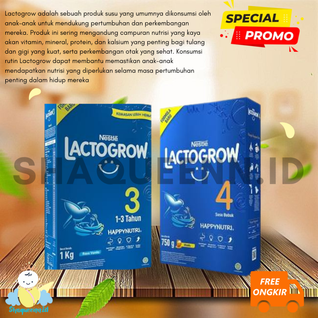 Jual Lactogrow 4 1kg happy Nutri 3-5 tahun madu dan vanilla | Shopee ...