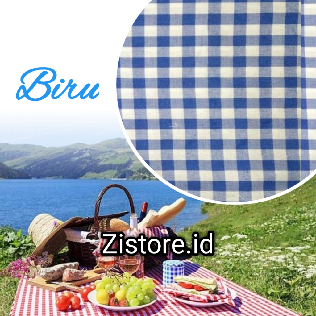 Jual Paket Lengkap Tikar Kain Piknik Motif Kotak-Kotak Estetik || Tikar ...