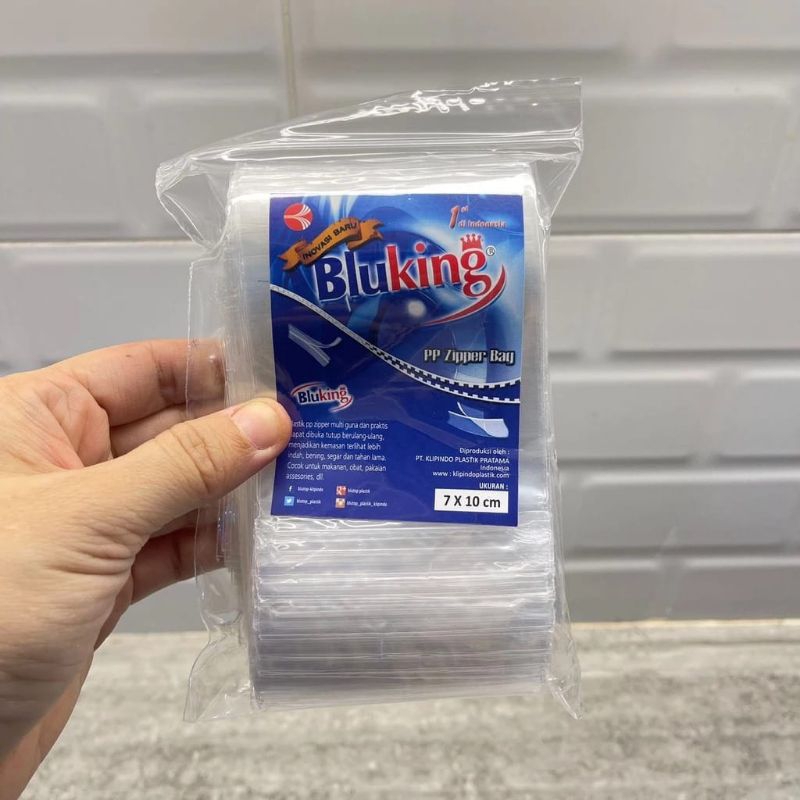 Jual Ziplock Plastik Klip 7x10 Isi 100 Lembar Plastik Klip Bluking