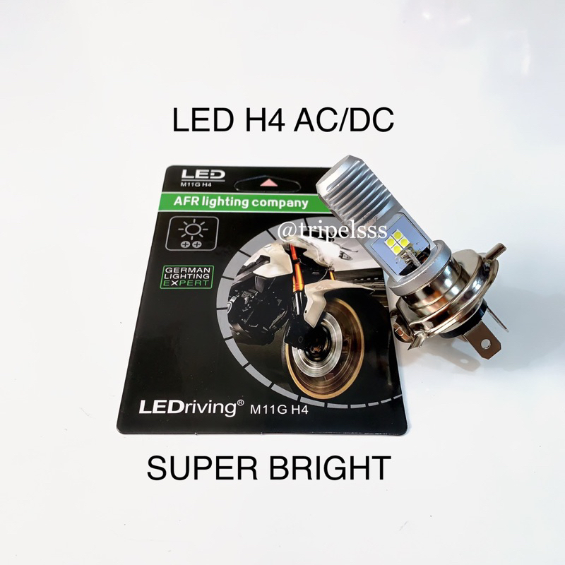 Jual BOHLAM LAMPU DEPAN LED M11G H4 VIXION / BYSON / KLX 150 / NINJA / SCORPIO Z NEW / SCOOPY FI ...