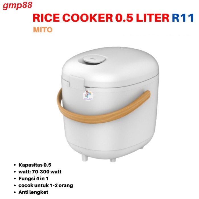Jual OT447 Rice Cooker Mini Digital Penanak Nasi 0 5 L R11 Mito Khusus ...