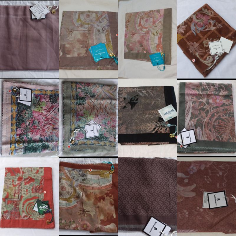Jual Buttonscarves as is frozen series black, garuda series, alice ...