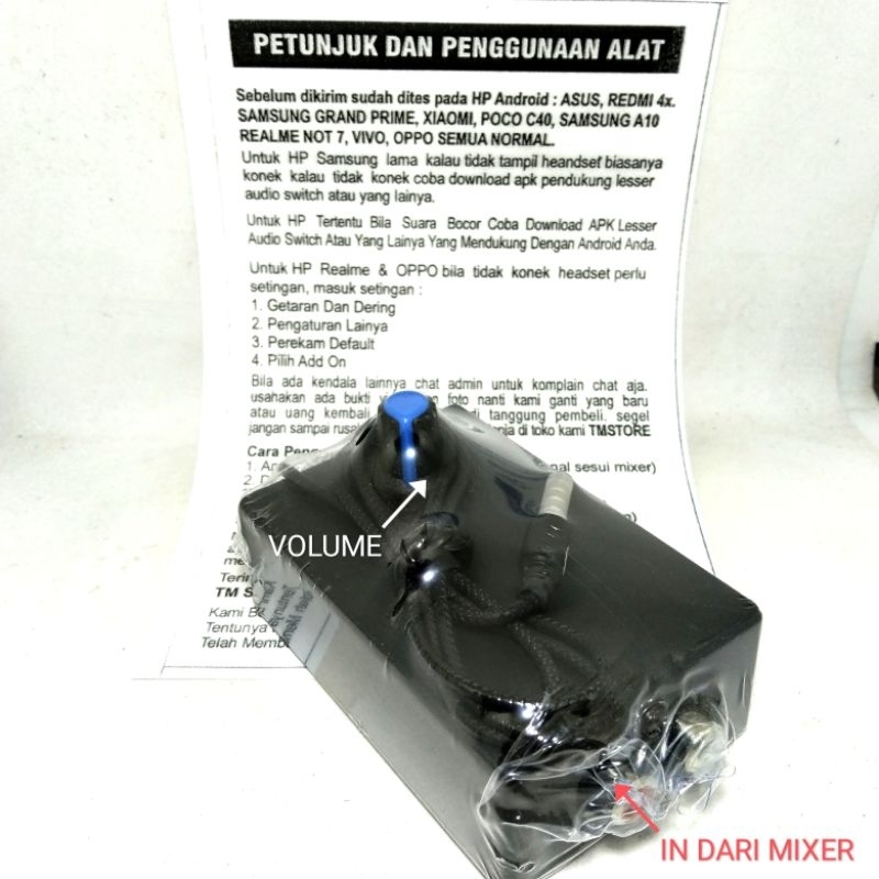 Jual Alat rekam dari mixer ke semua hp android ASD v1 | Shopee Indonesia