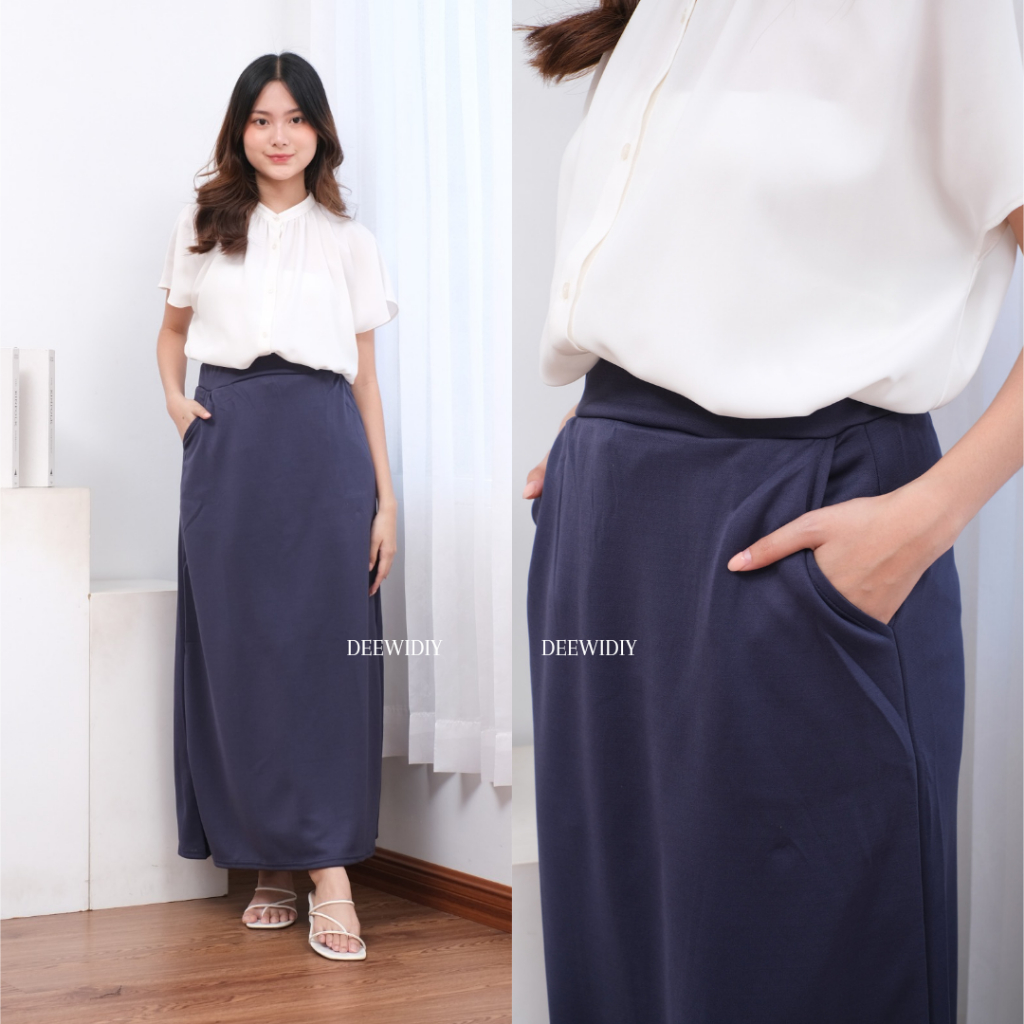 Jual ROK SCUBA A-LINE / ROK KERJA WANITA / KARITA SKIRT DEEWIDIY ...