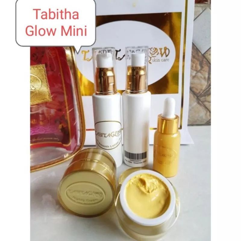 Jual TABITHA TRIAL GLOW MINI SET(barcode)plus serum vit C 20 ml ...